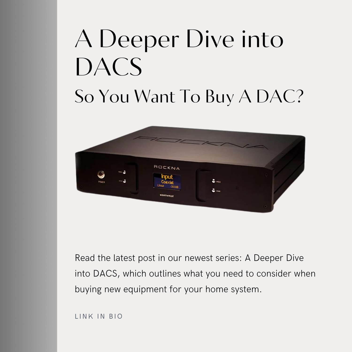 So You Want To Buy A DAC?